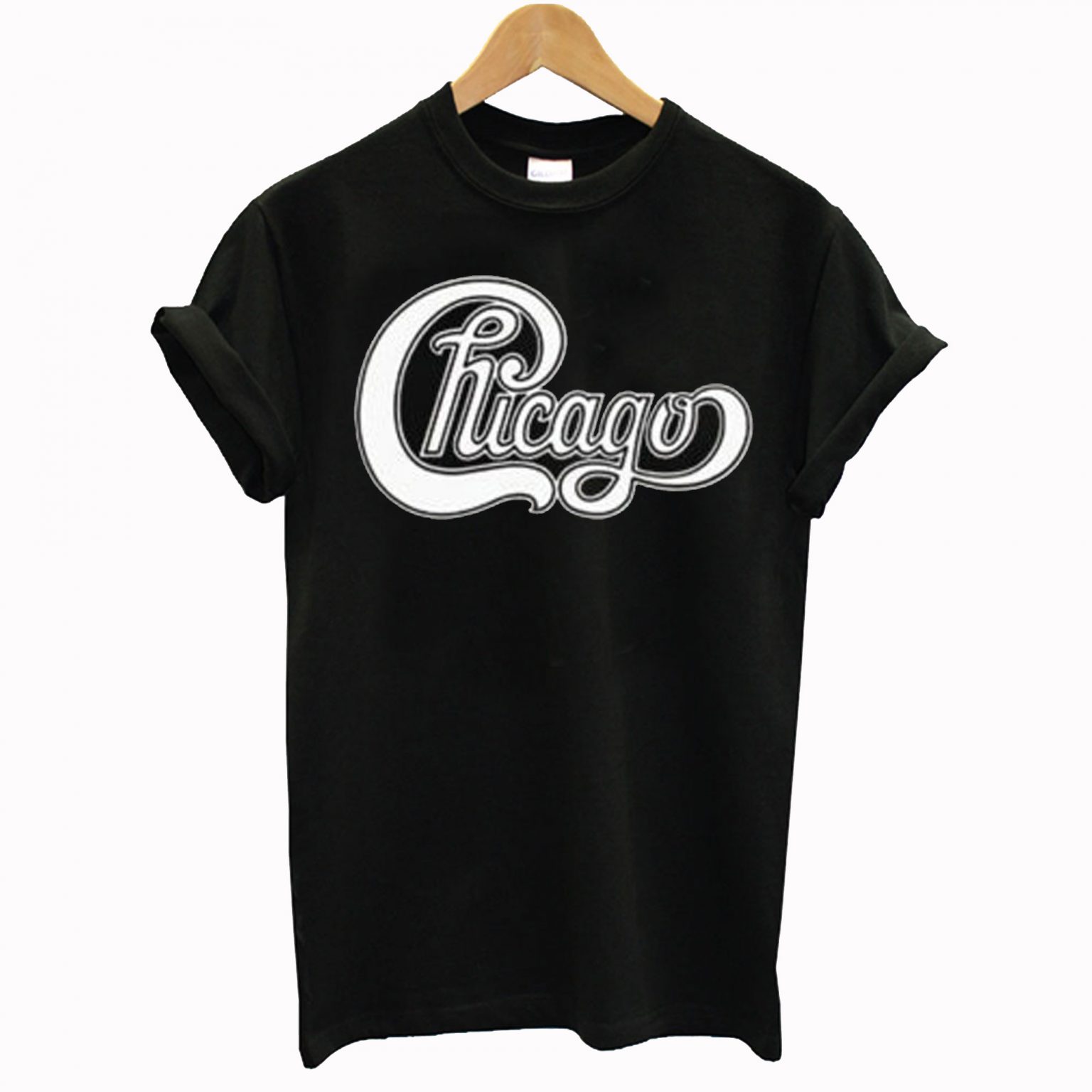 Chicago Rock Band Black Whie T Shirt KM - Kendrablanca