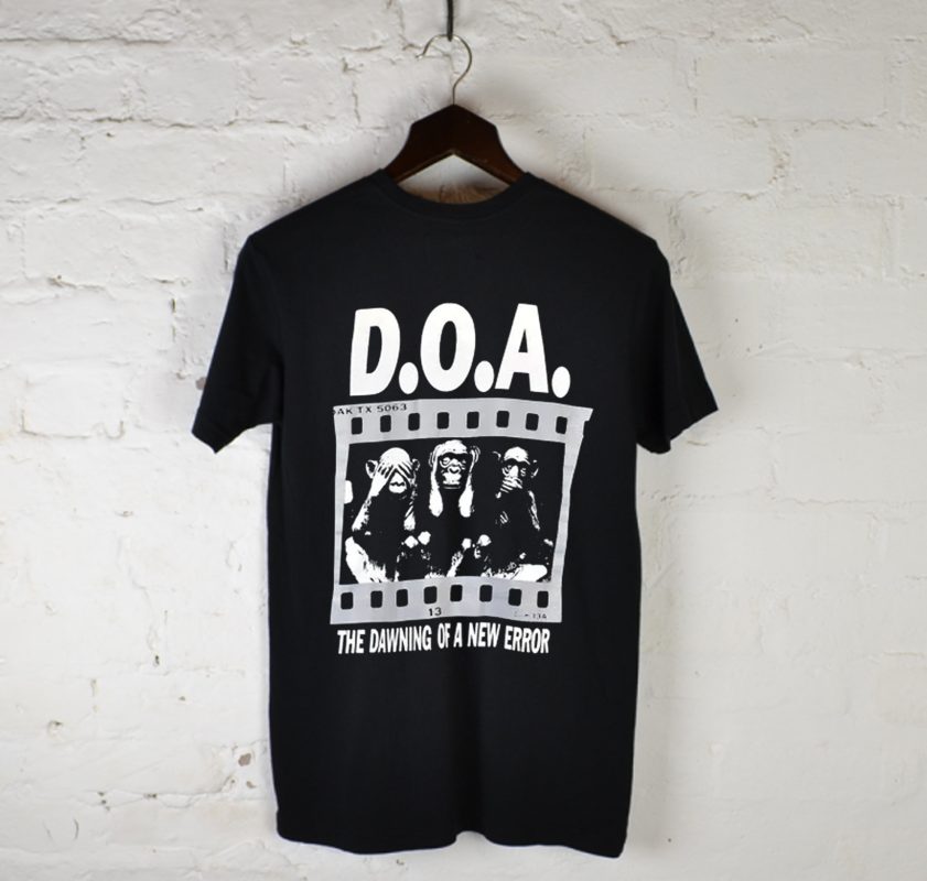 90s DOA The Black Spot Album Dawning New Error T Shirt Back KM ...